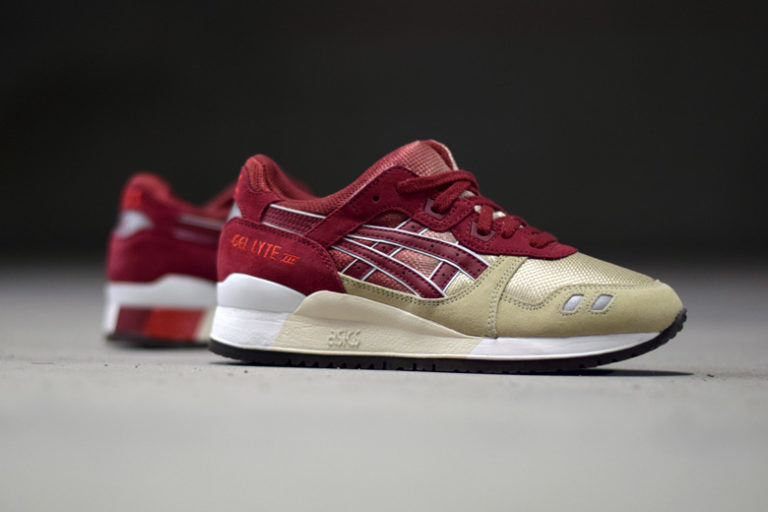 Asics Gel Lyte 3 Beige Burgundy "Gradient" - Sneakers.fr