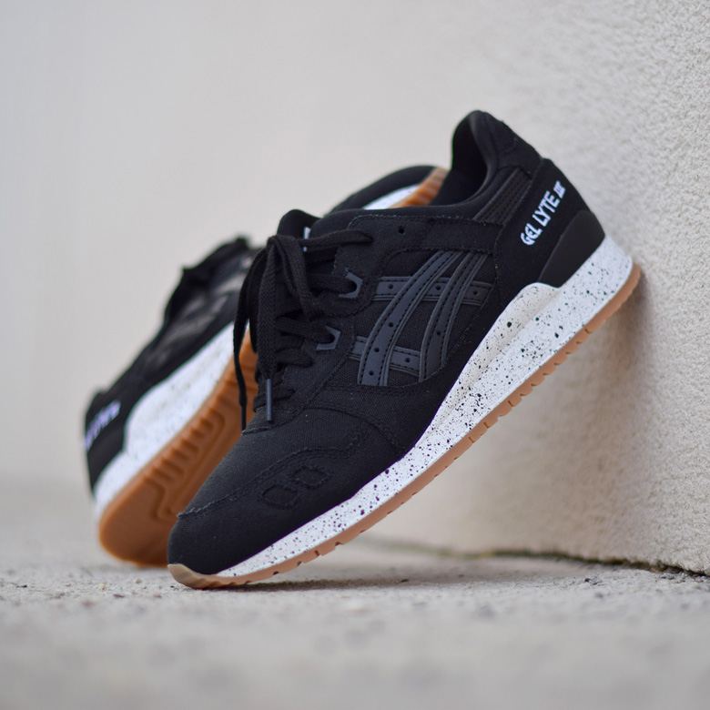 Asics Gel Lyte 3 Canvas Black/Gum - Sneakers.fr
