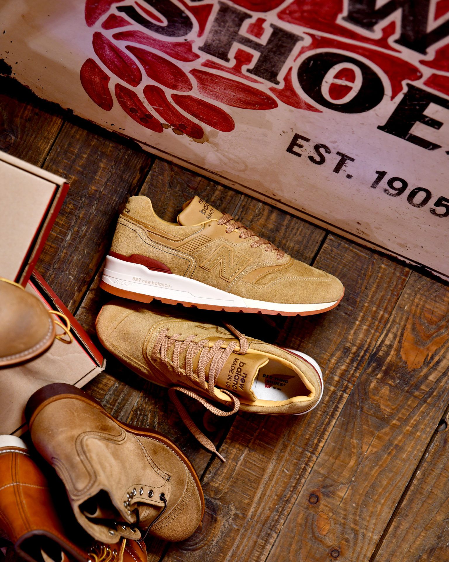 Red Wing x New Balance 997 "Made in USA" - Sneakers.fr