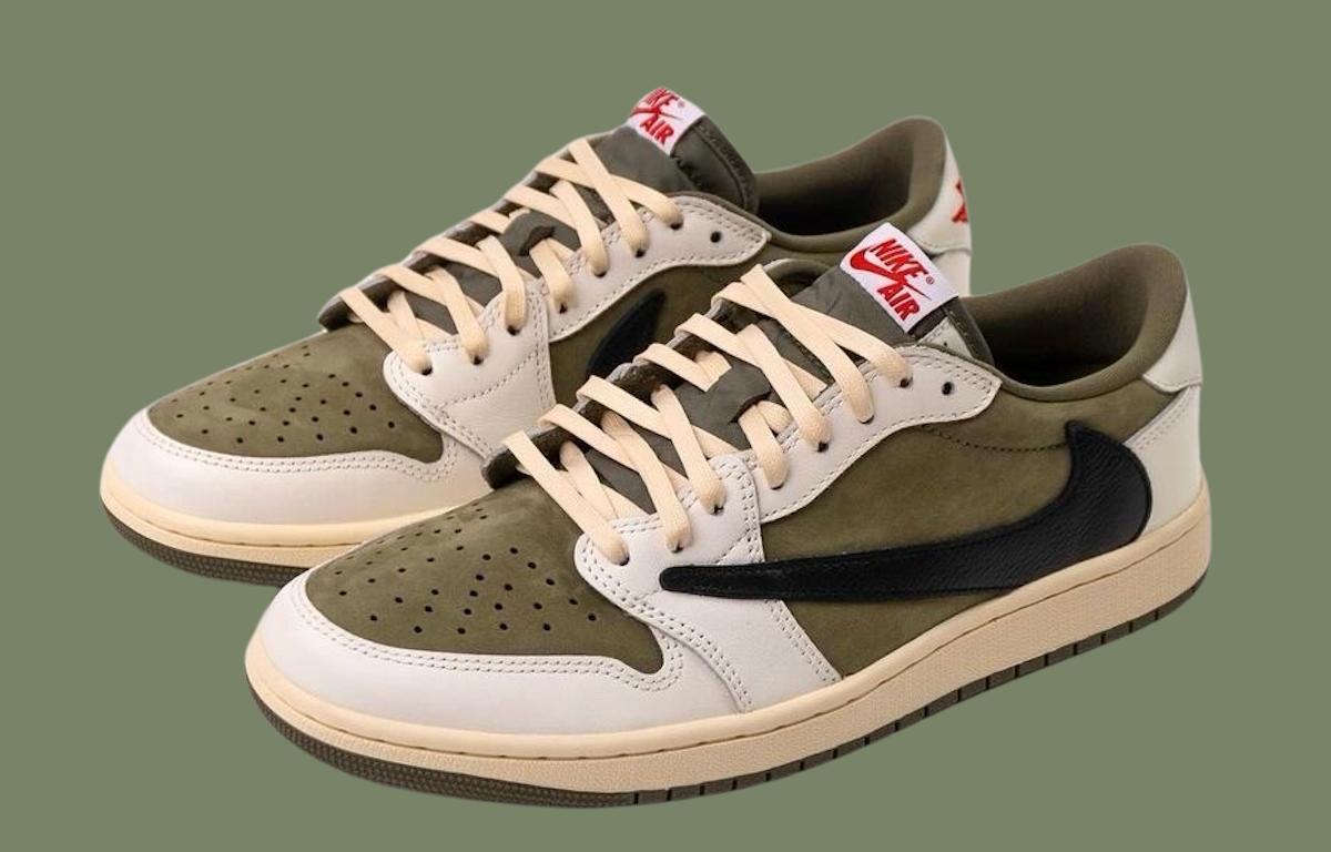 Travis Scott x Air Jordan 1 Low OG Medium Olive - Sneakers.fr