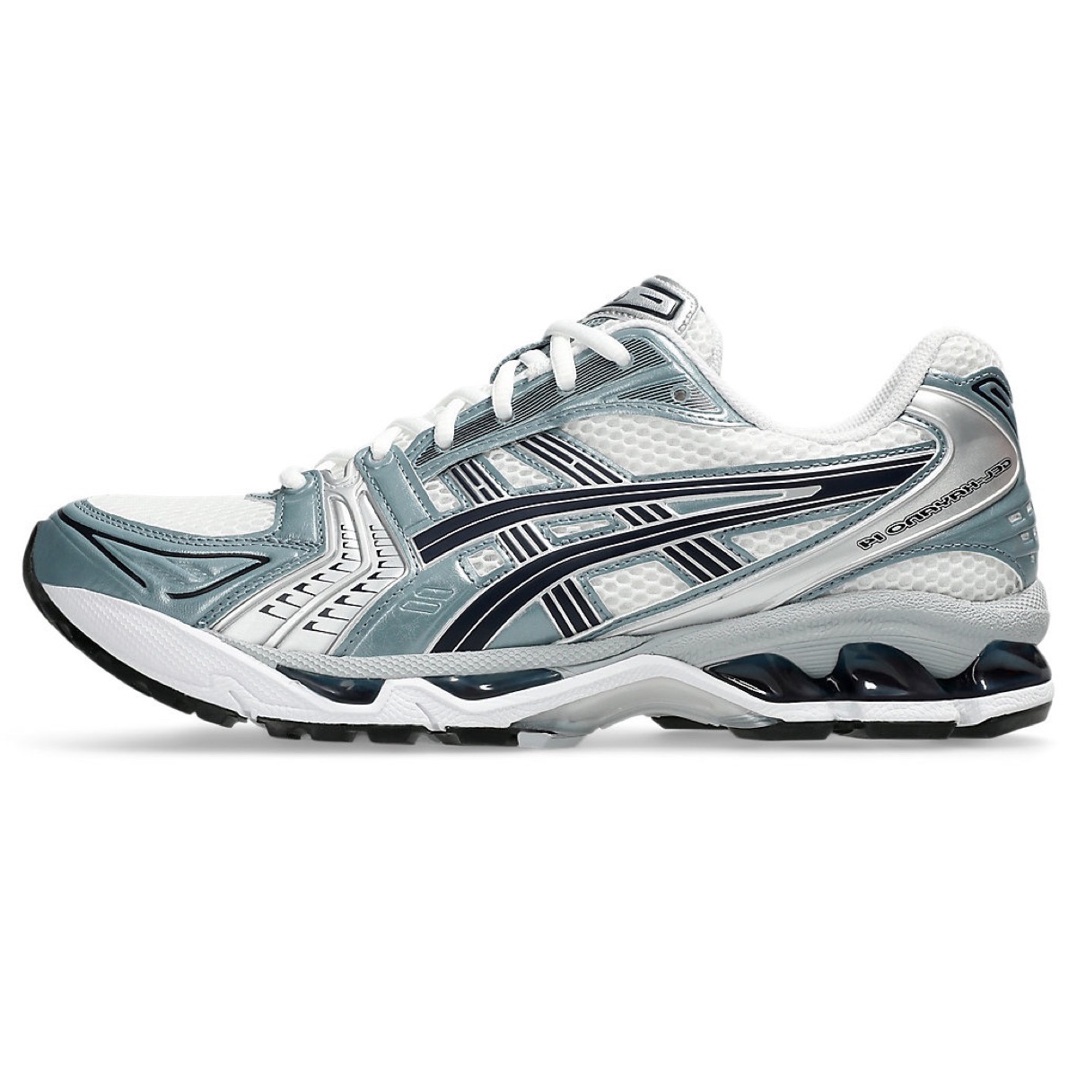 Asics Gel Kayano 14 White Fjord Grey - Sneakers.fr